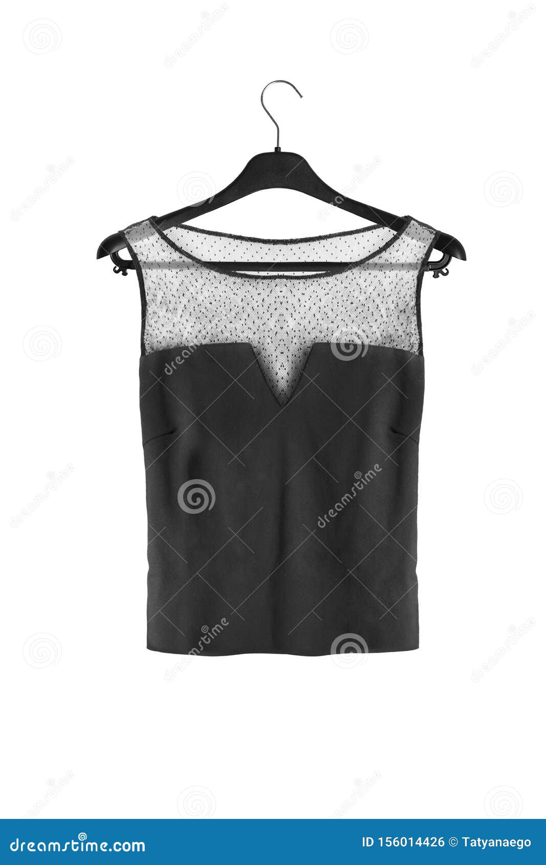 Top on hanger isolated stock photo. Image of lady, shirt - 156014426