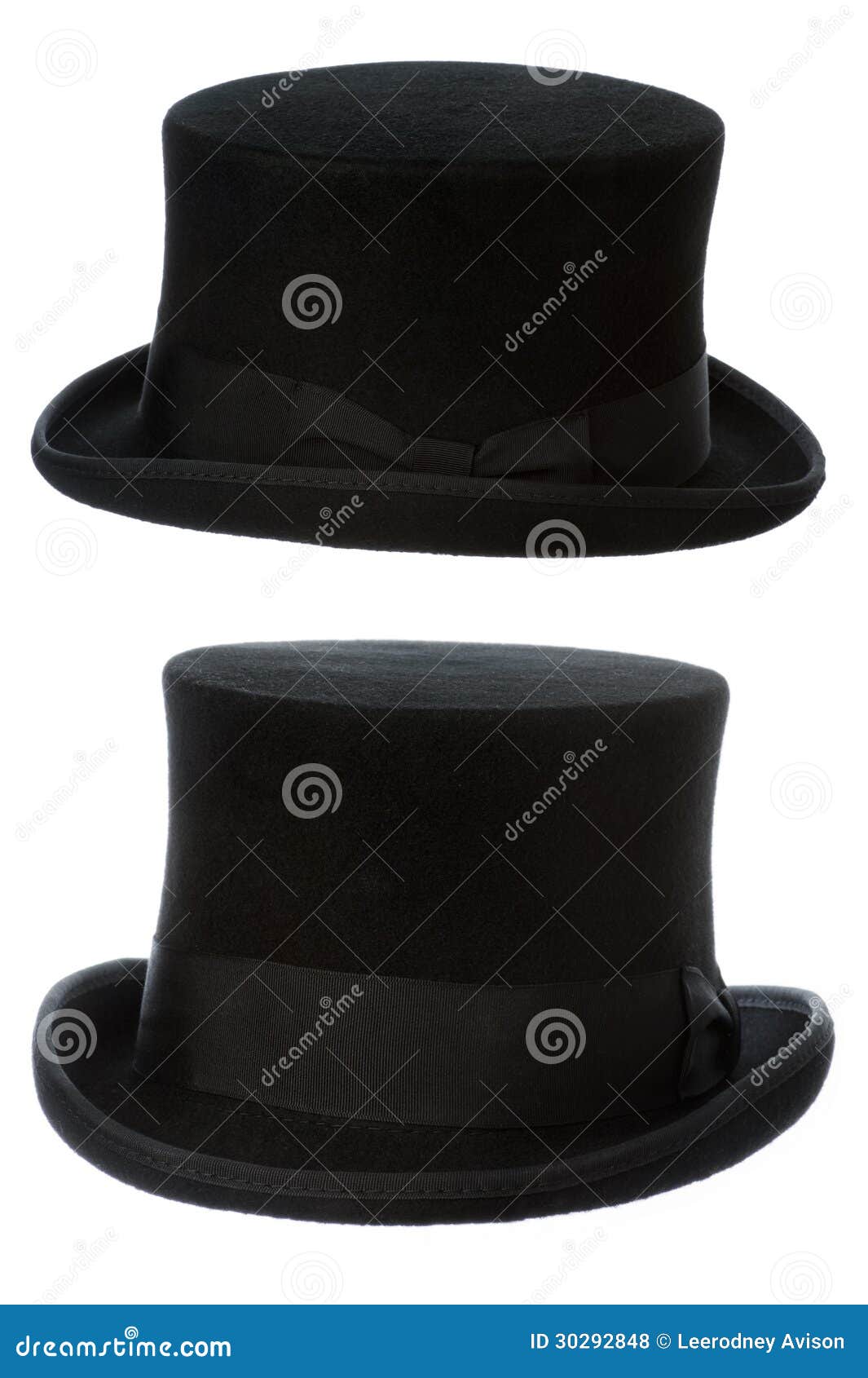 Black Felt Hat Isolated White Background Front View Stock Photos - Free ...