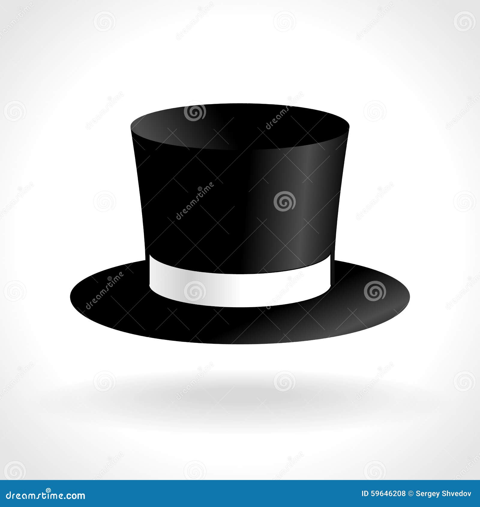 Top hat icon stock vector. Illustration of accessory - 59646208