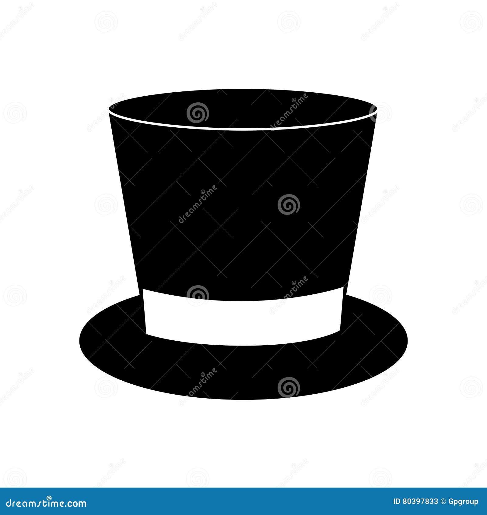 Top hat icon image stock vector. Illustration of warm - 80397833