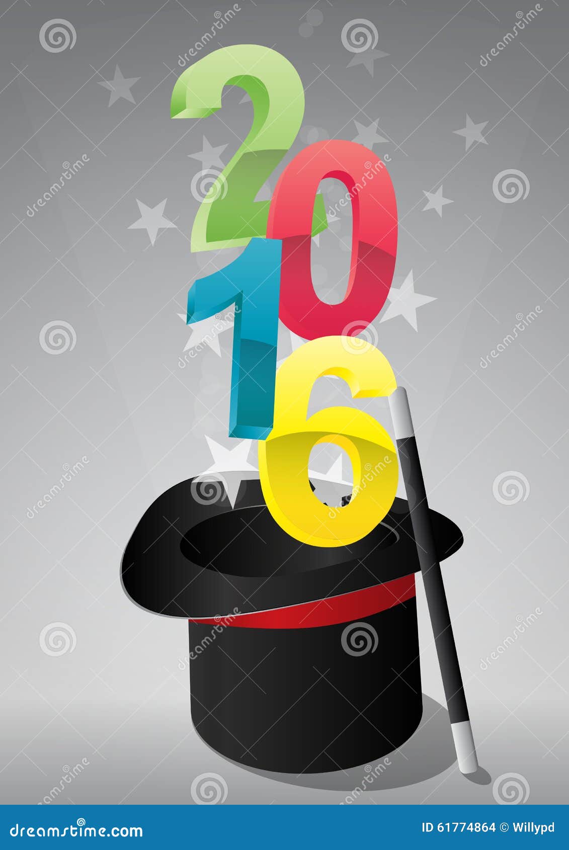 2016 top hat stock vector. Illustration of vector, party - 61774864