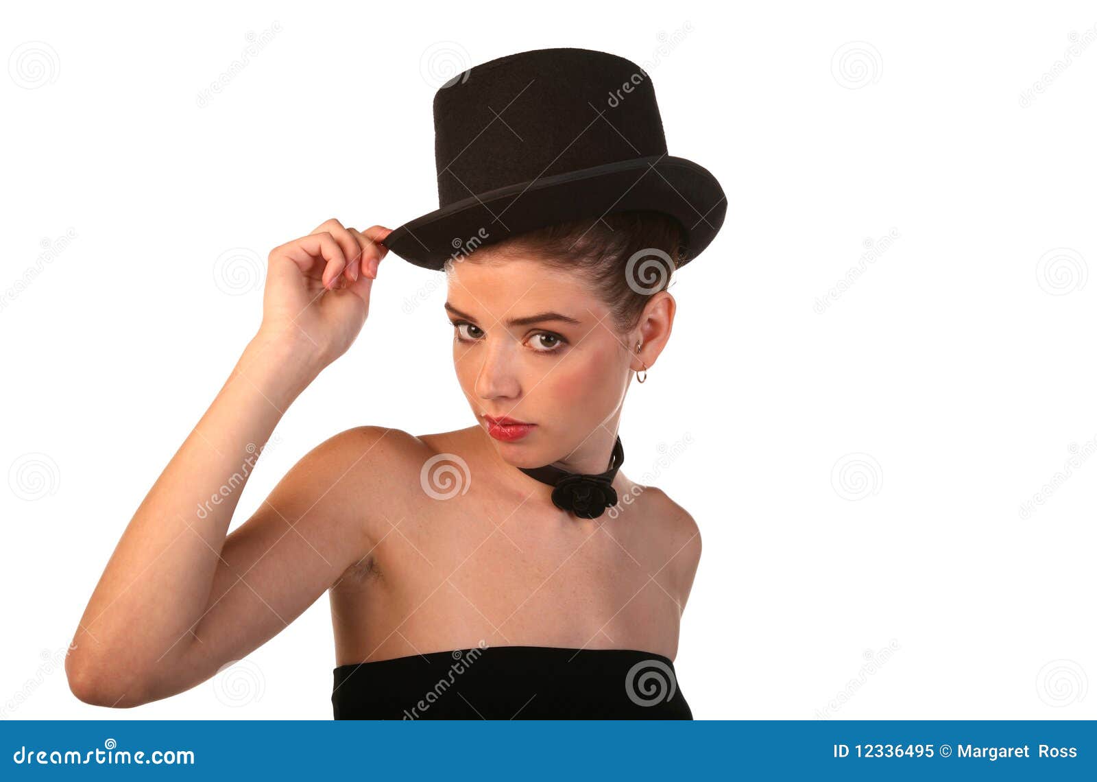 Top Hat Pose stock image. Image of pose, look, white - 12336495