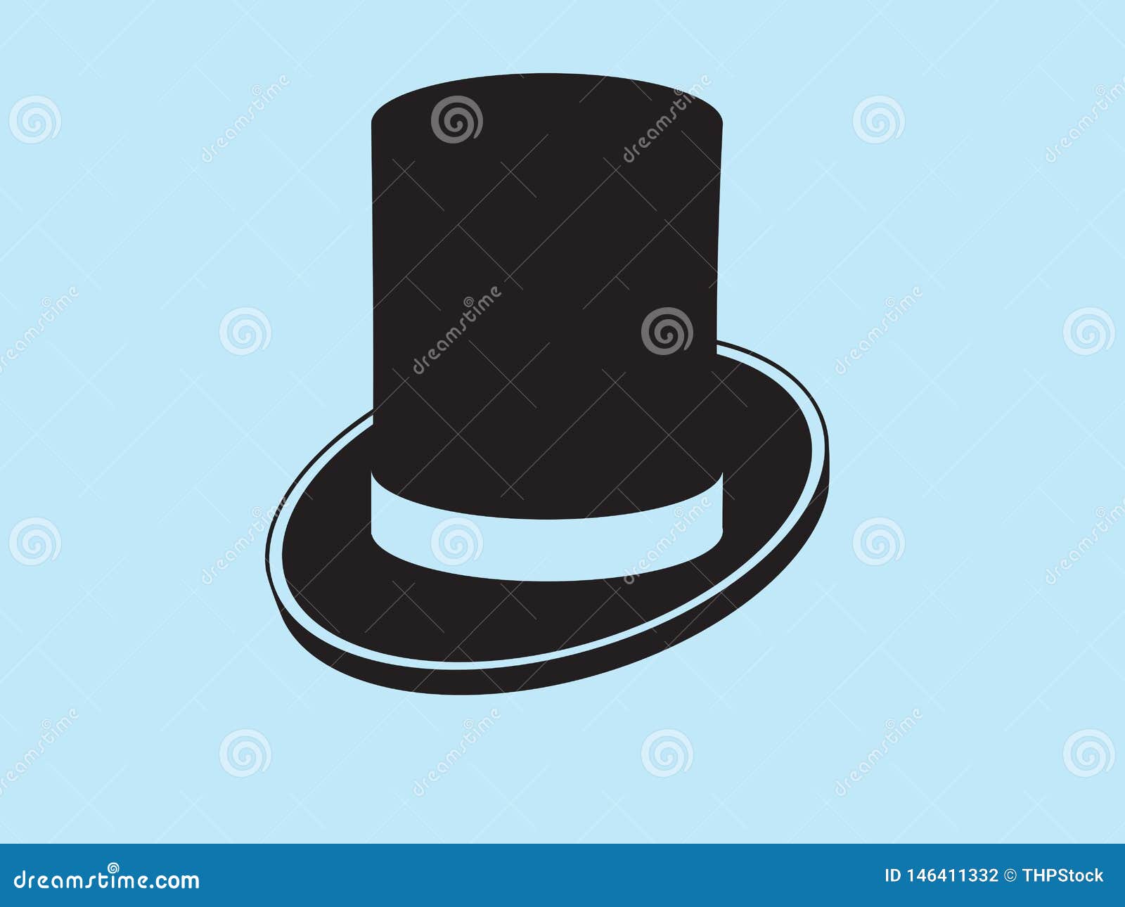 Top Hat Vector stock vector. Illustration of stylish - 146411332