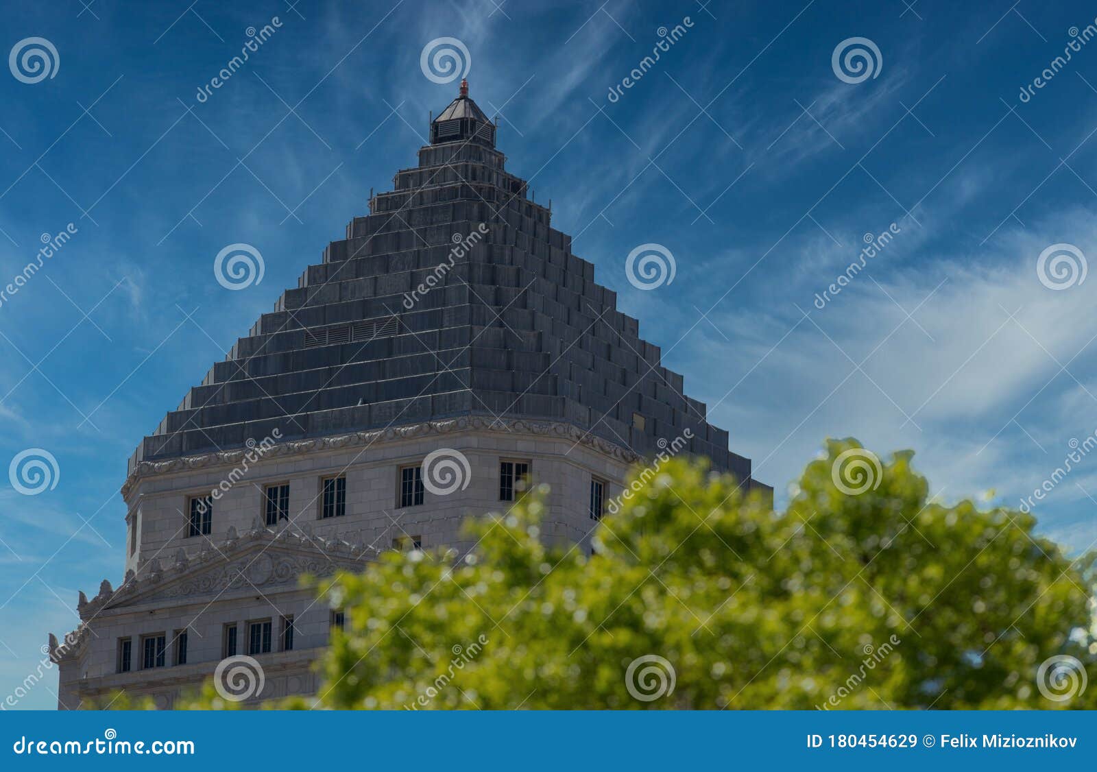 Top of a Historic Miami Dade County Courthouse Building Stock Image ...