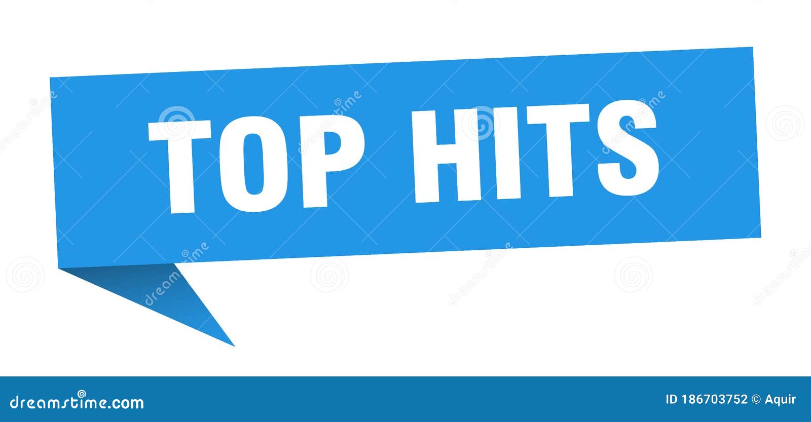 Top Hits Banner. Top Hits Speech Bubble Stock Vector - Illustration of ...