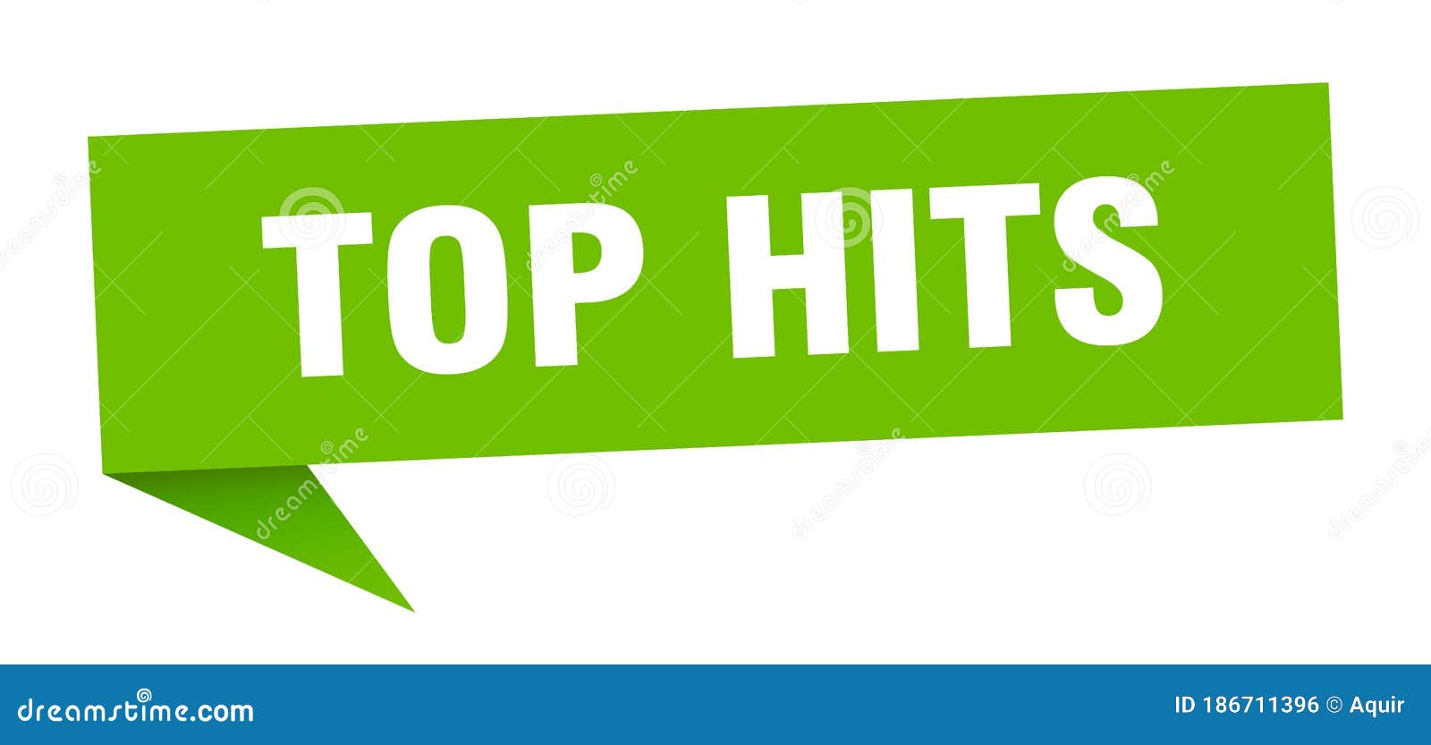 Top Hits Banner. Top Hits Speech Bubble Stock Vector - Illustration of ...