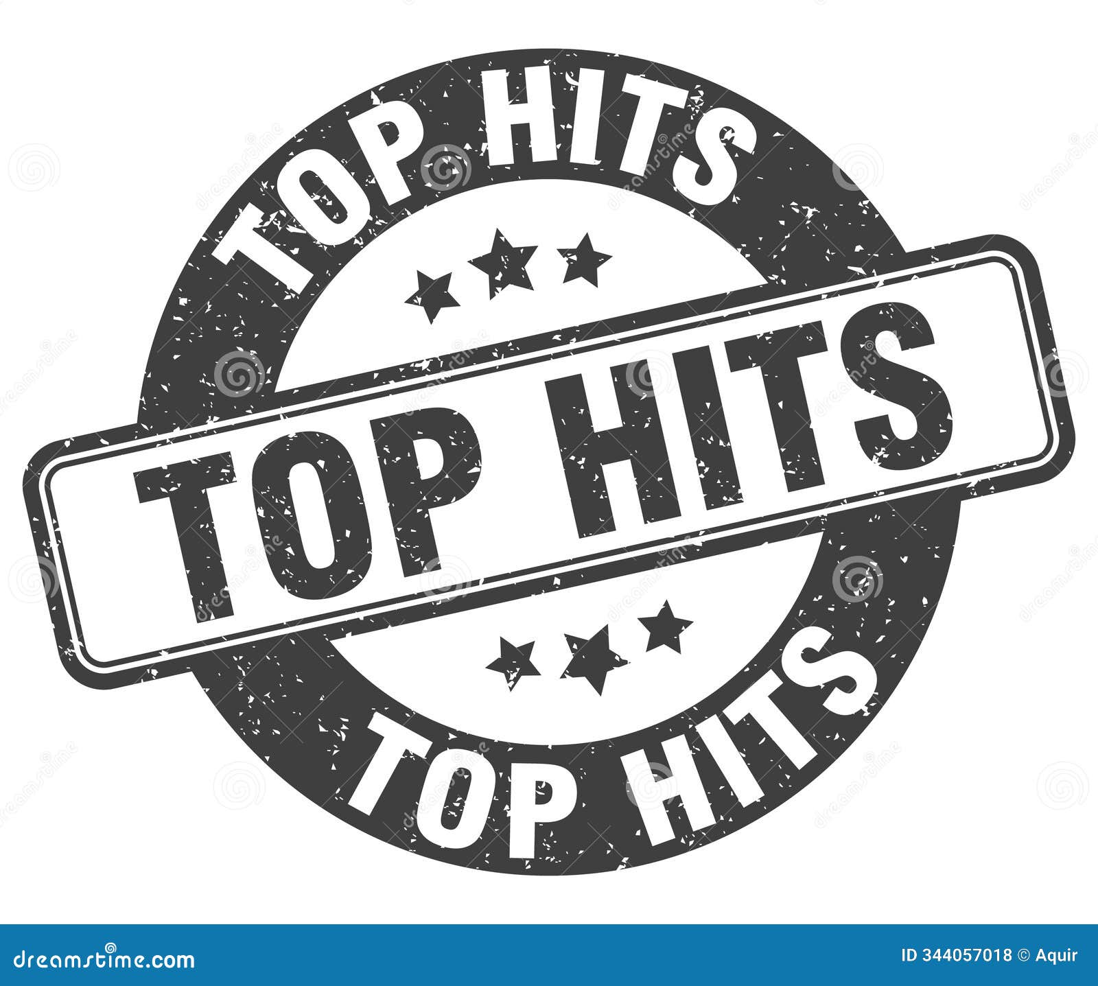 Top Hits Stamp. Top Hits Label. Round Grunge Sign Stock Vector ...