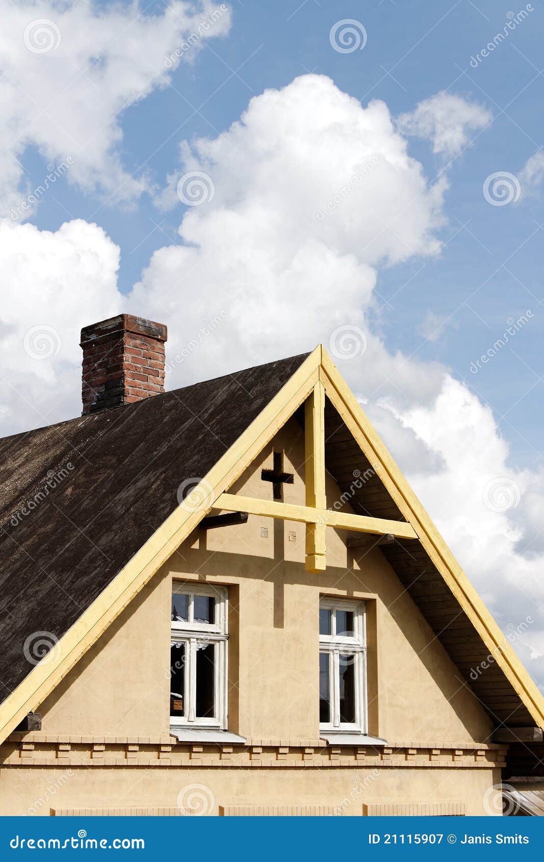 Top of house. stock image. Image of brown, roof, outdoors - 21115907
