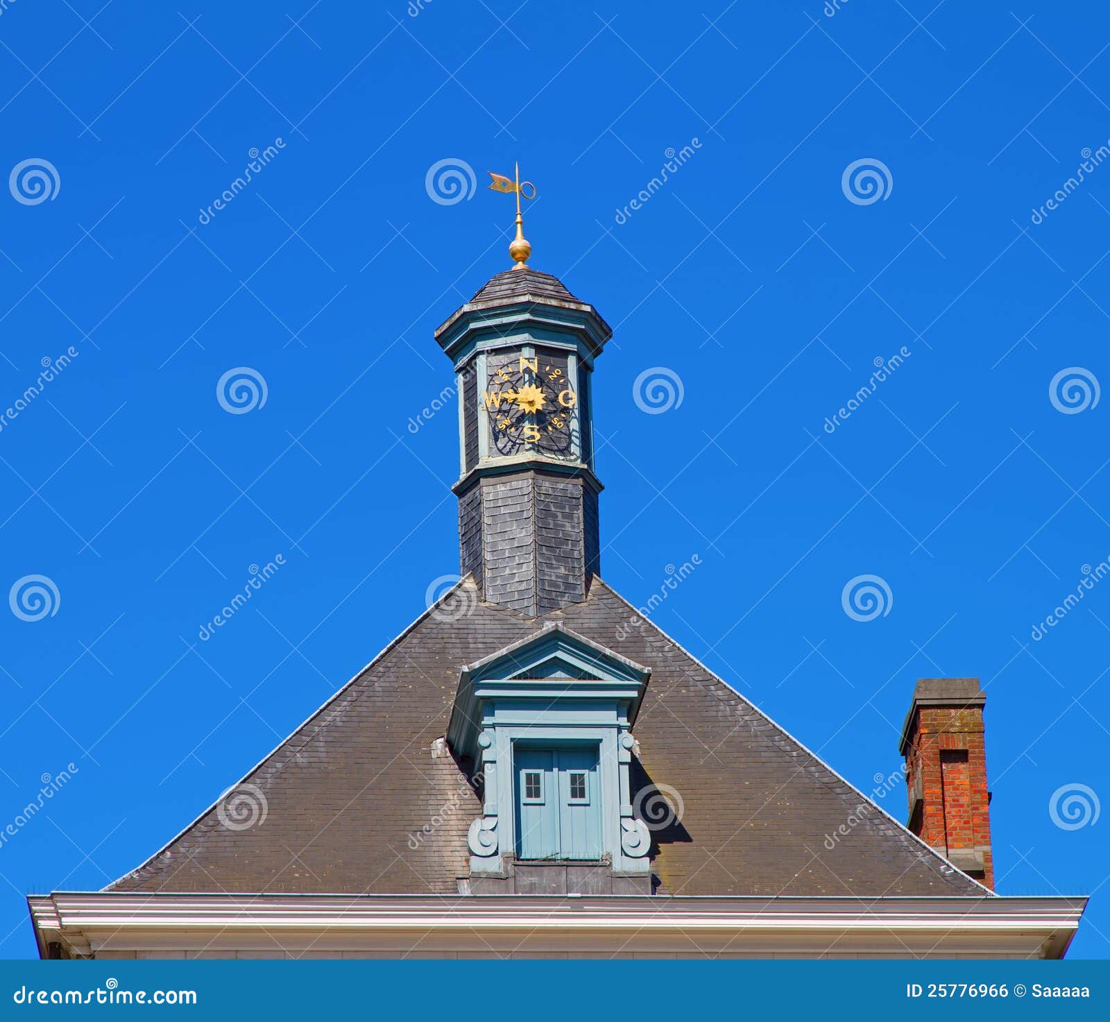 Top of house stock photo. Image of compass, front, gable - 25776966
