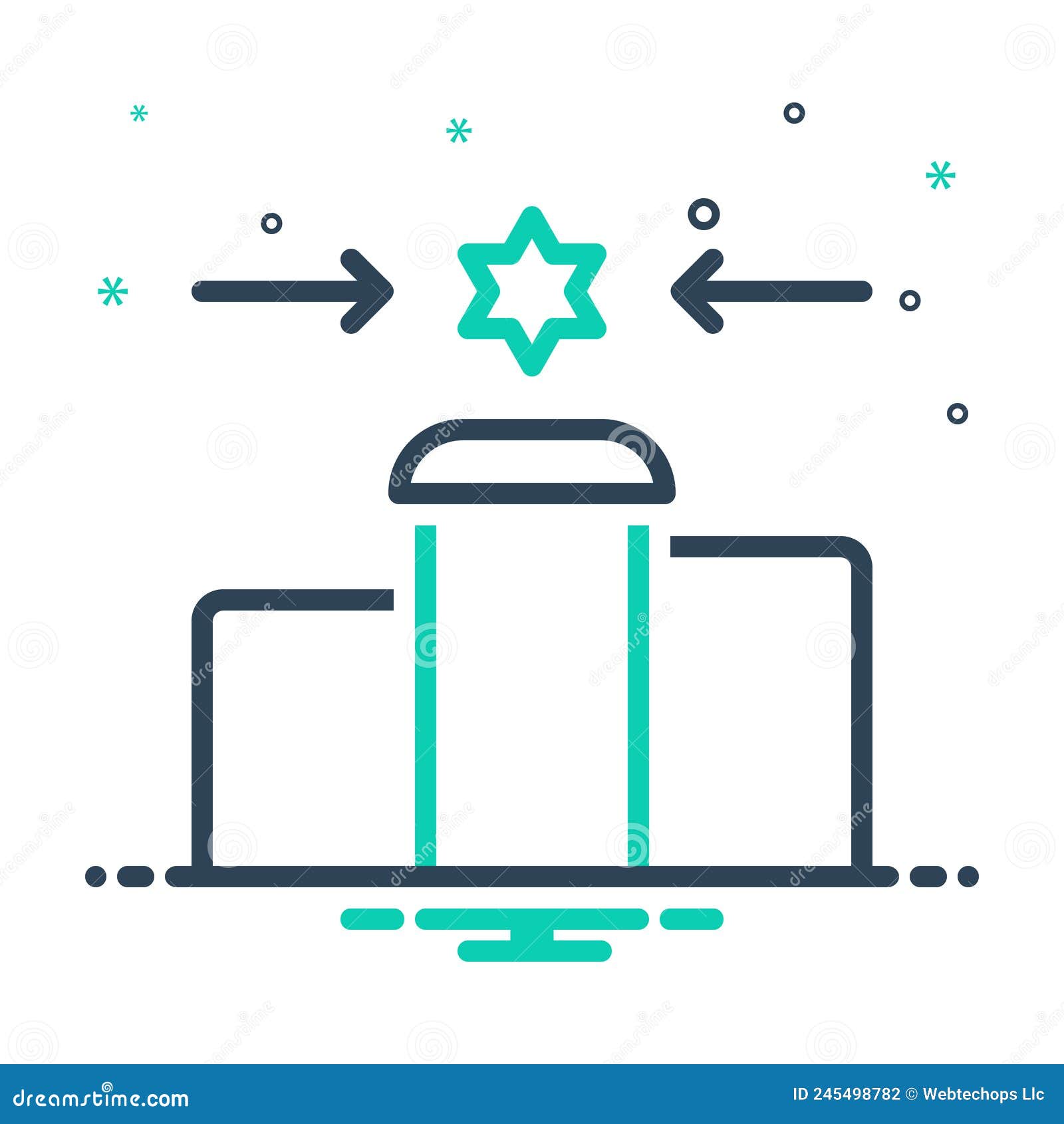 Mix Icon for Top, Highest and Upper Stock Illustration - Illustration ...