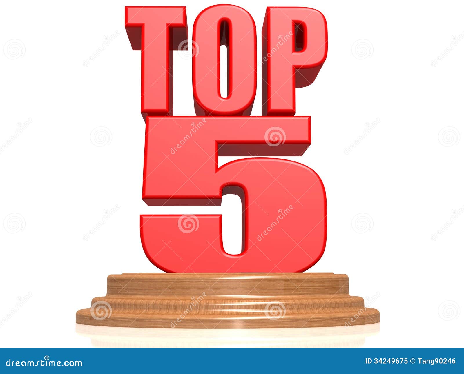 Top 5 stock illustration. Illustration of ceremony, successful - 34249675