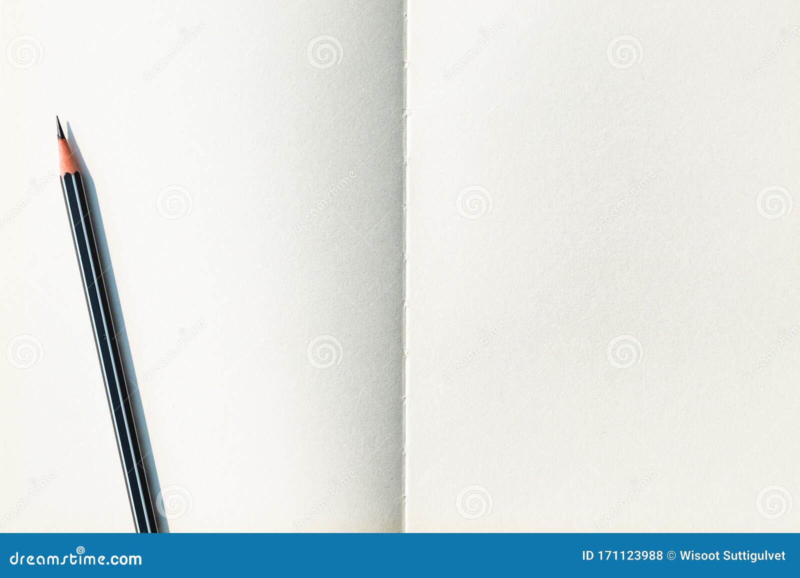 The Top Image of the WhiteÂ paper Spiral Notebook and Pencil is ...