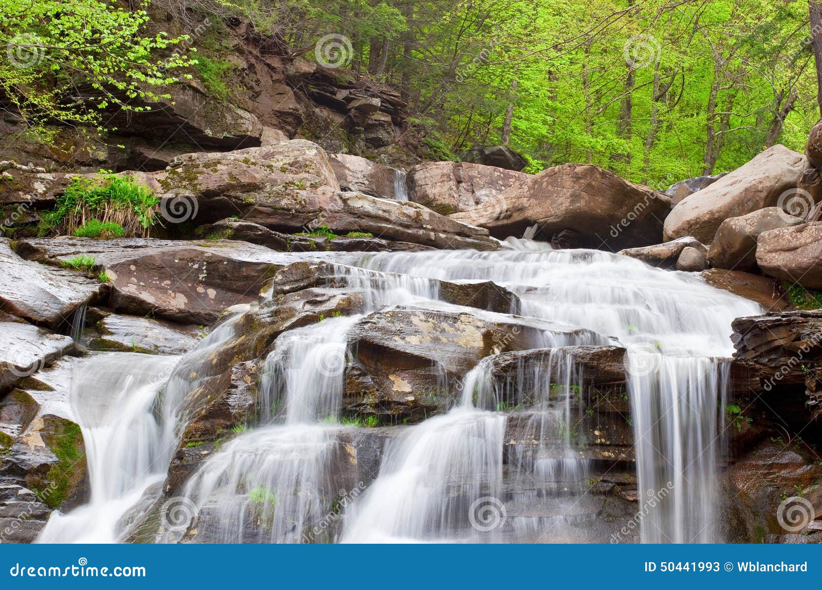 Top of Kaaterskill Falls stock image. Image of rocks - 50441993