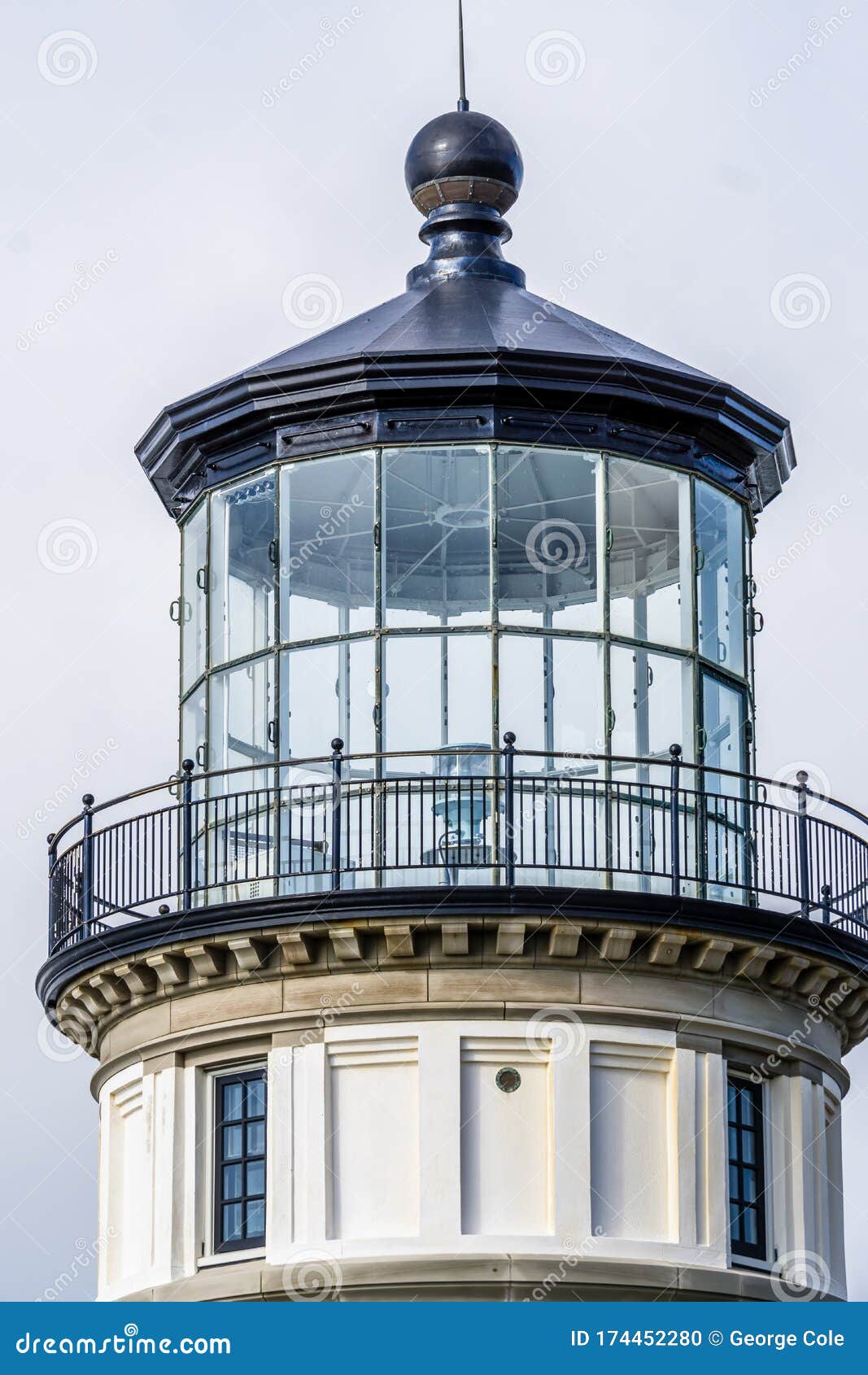 Top of Lighthouse 6 stock photo. Image of panes, building - 174452280