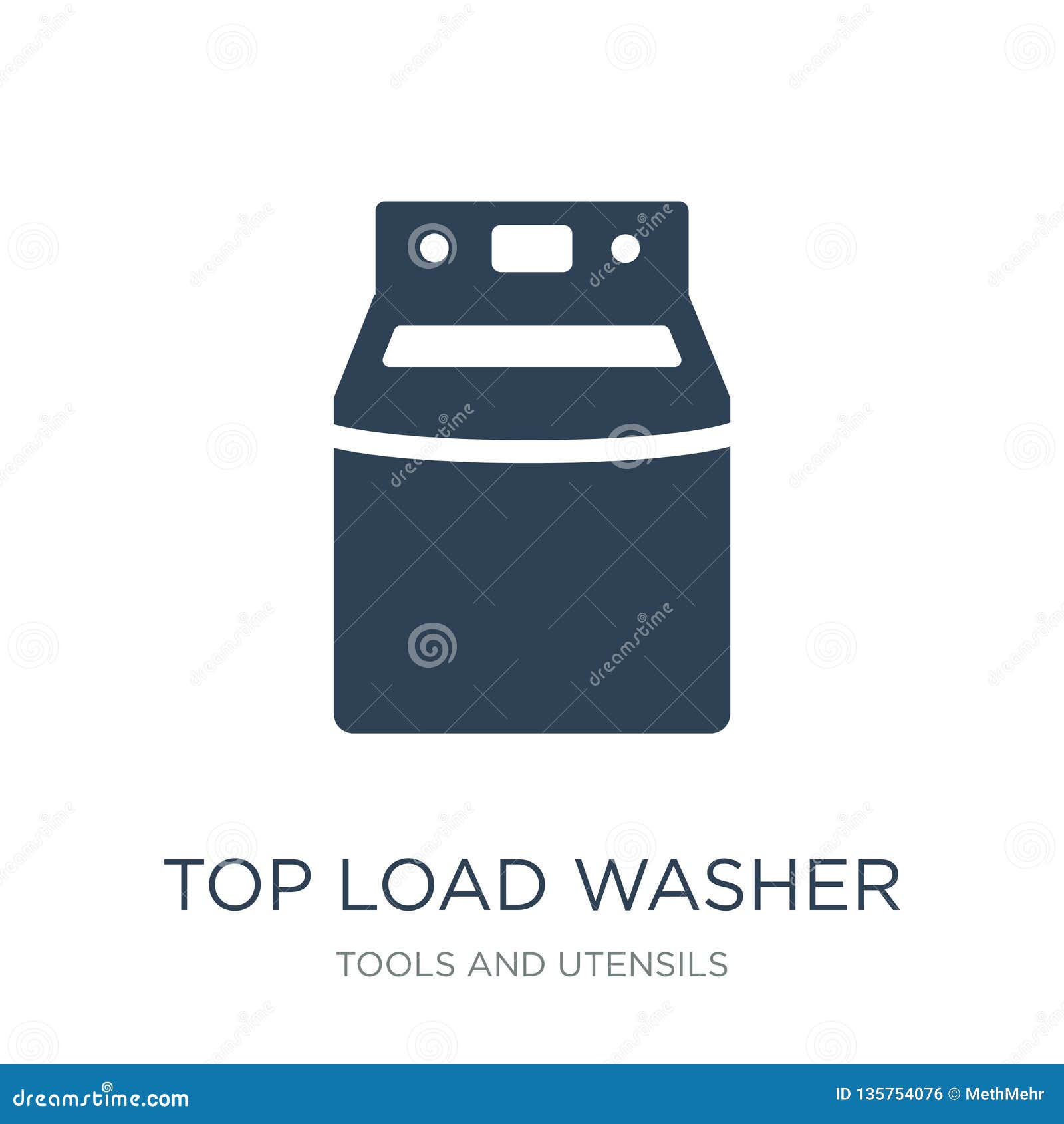 Top Load Washer Icon in Trendy Design Style. Top Load Washer Icon ...