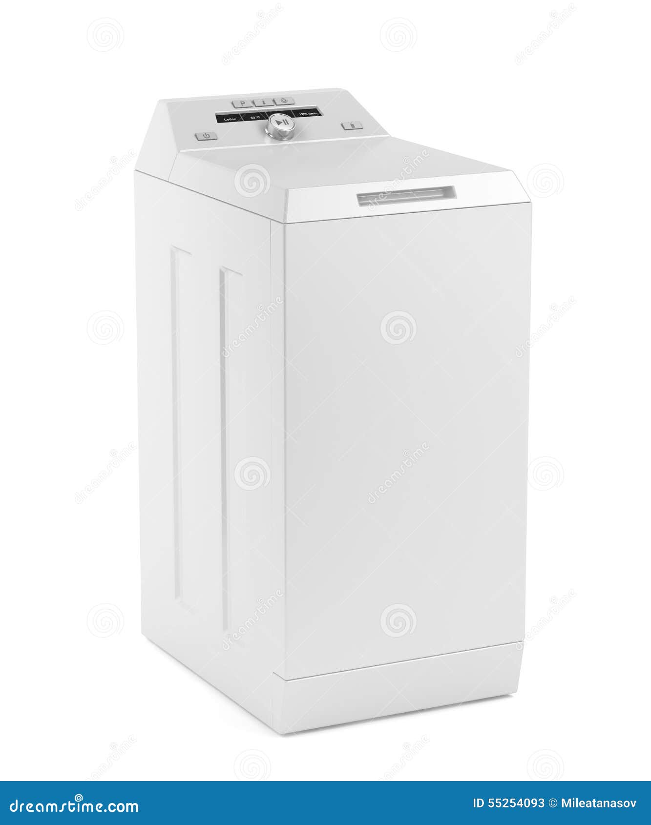 Top Loading Washing Machine Stock Illustration - Illustration of clean ...