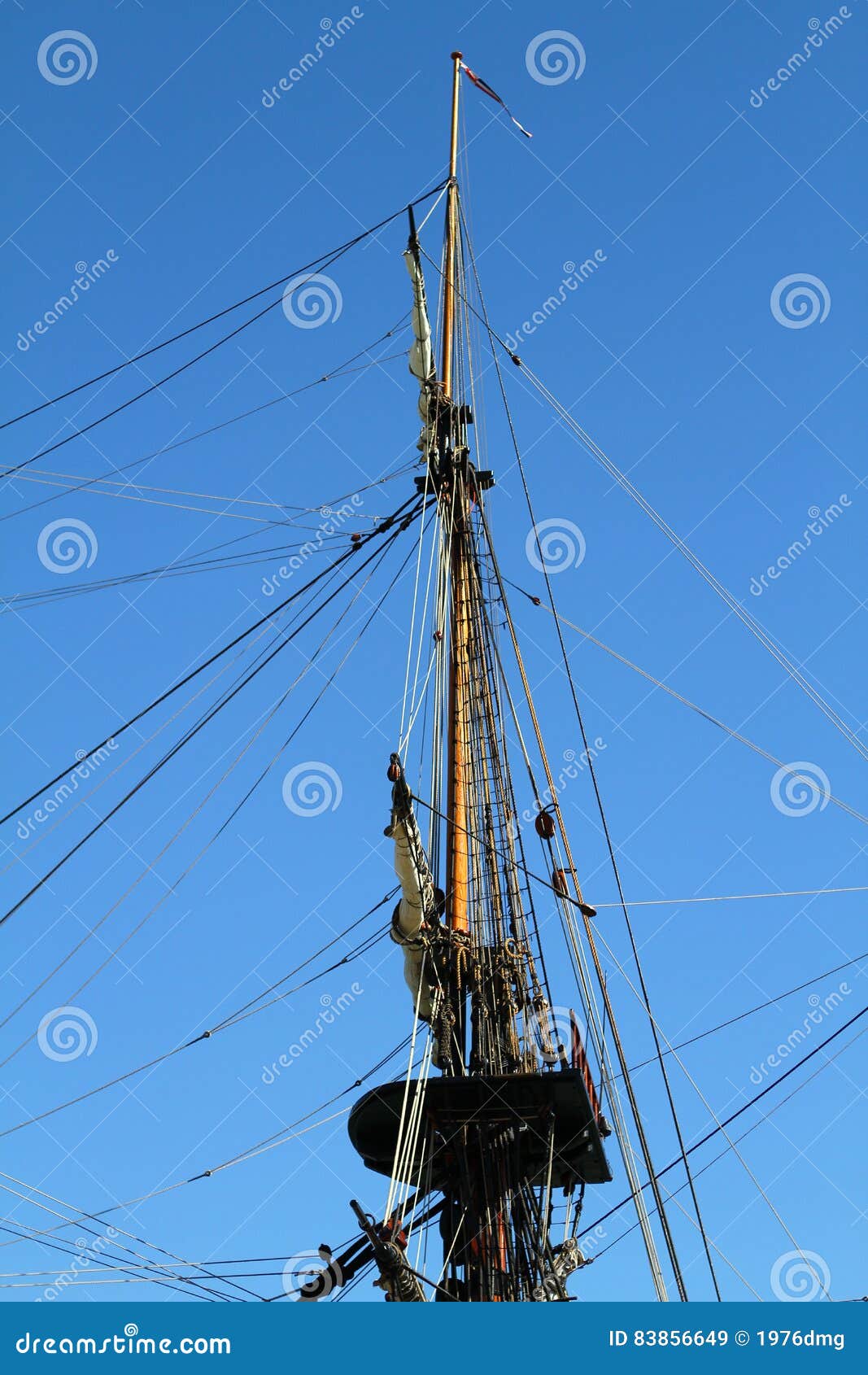 Top of the main mast stock image. Image of australia - 83856649