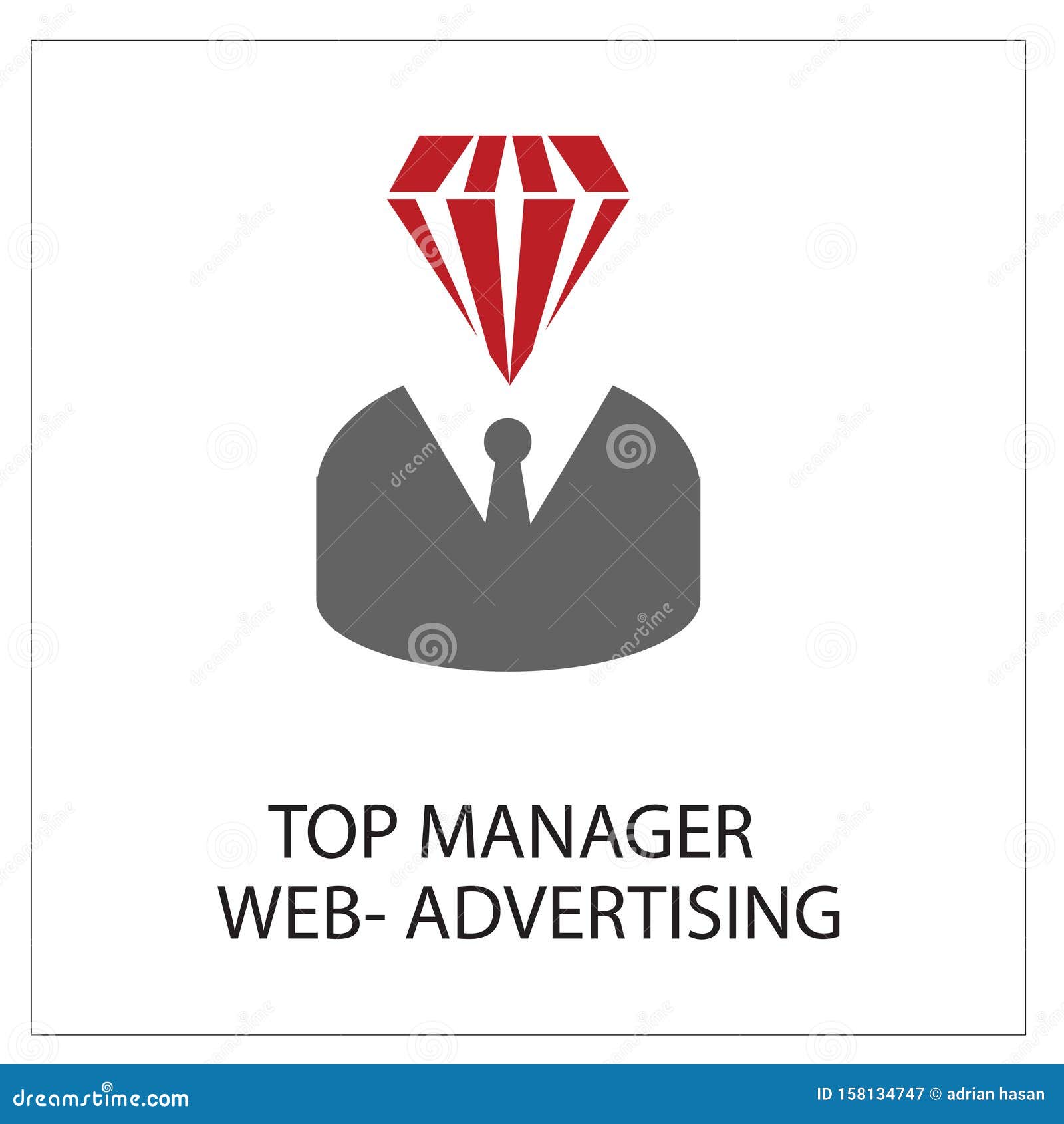 Top Manager Simple Logo Icon Vector Ilustration Stock Vector ...