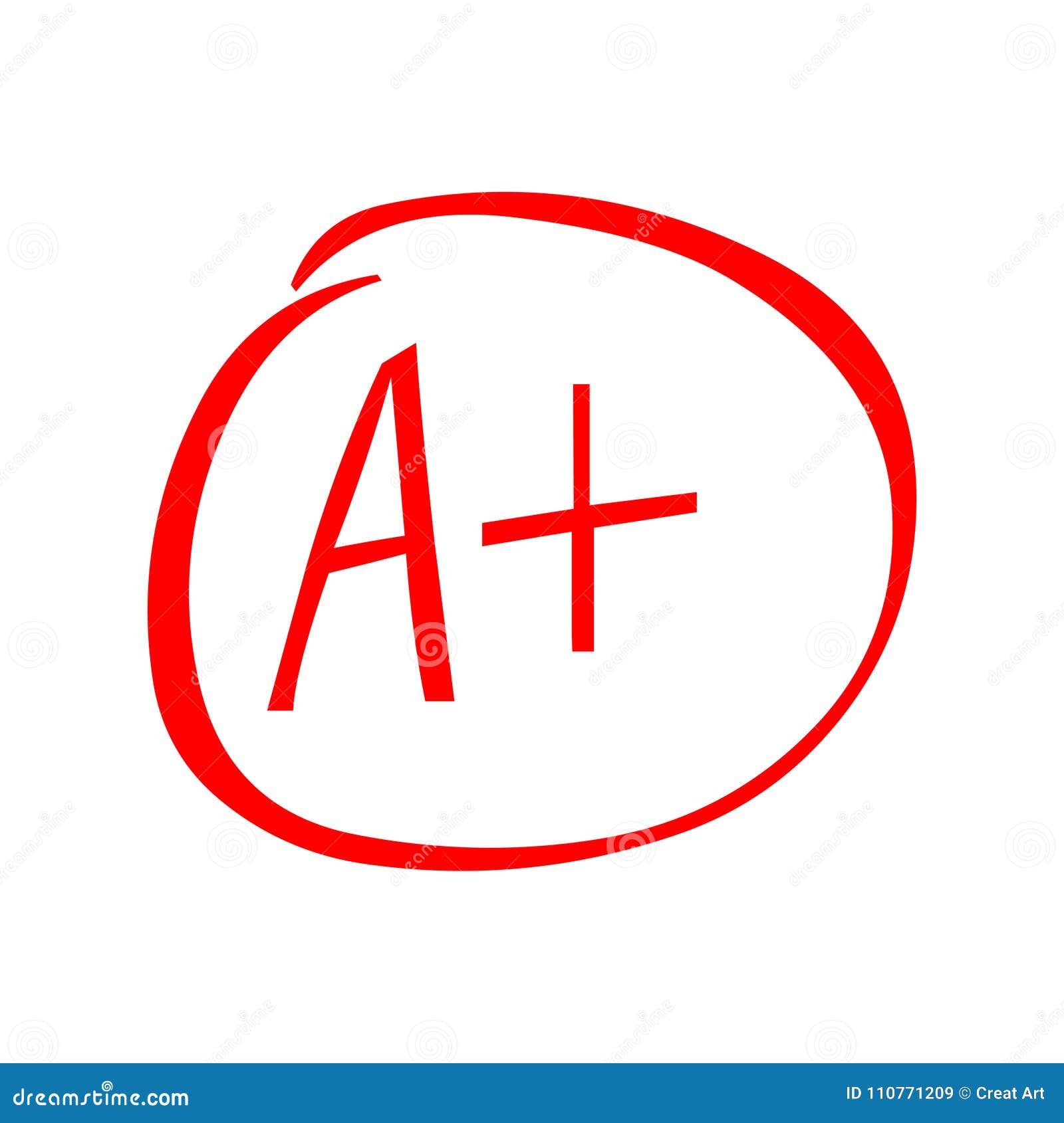 Top Mark.a Plus Vector Icon. Stock Vector - Illustration of drawn ...