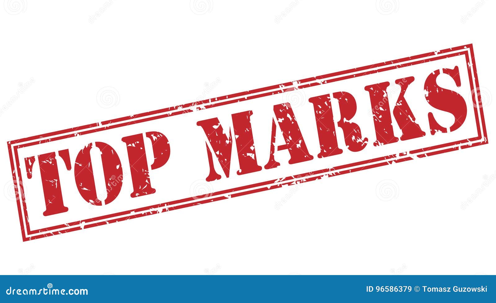 Top marks red stamp stock illustration. Illustration of rubber - 96586379