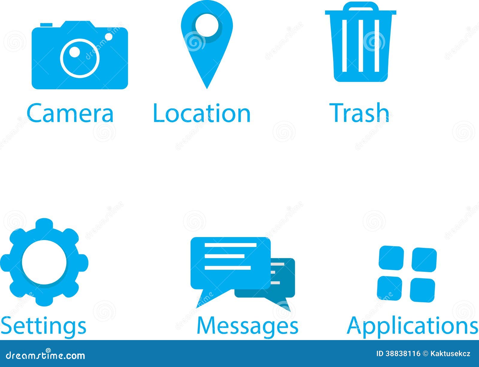 Top 6 mobile icons stock illustration. Illustration of icons - 38838116