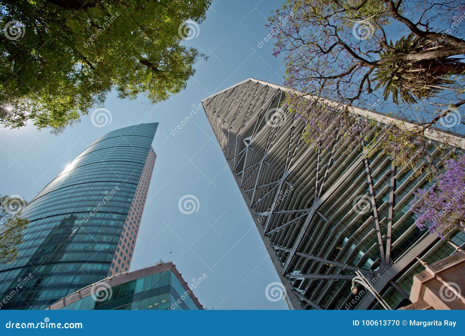 Top of Modern Architecture in the Centre of Mexico City Stock Photo ...