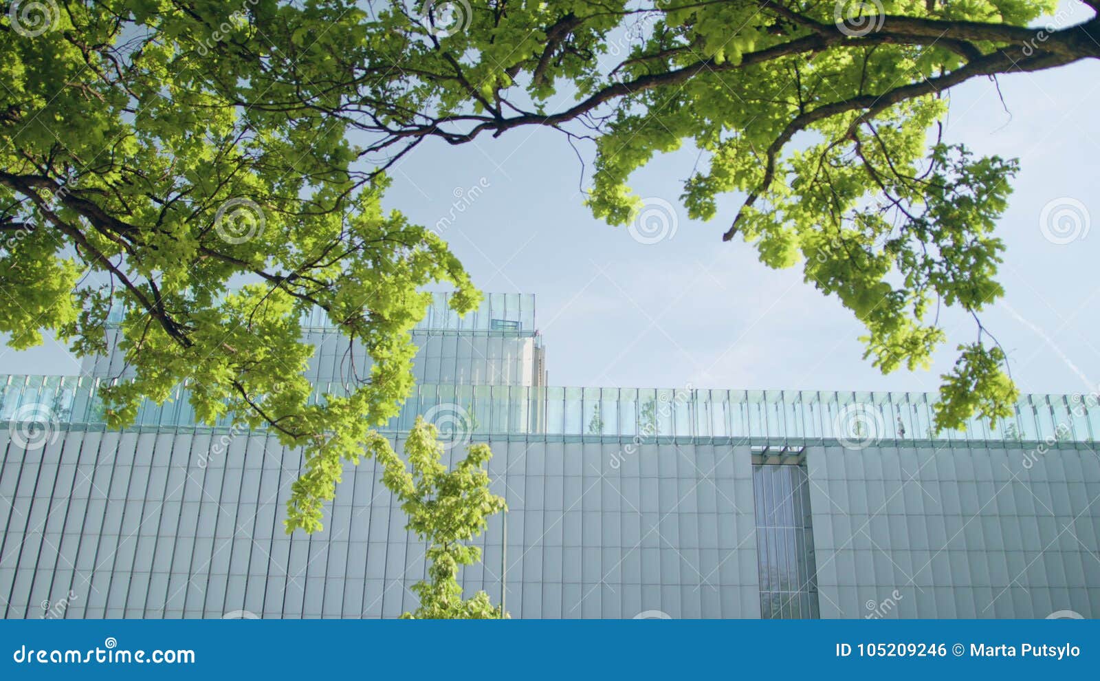 Top of a Modern Building stock photo. Image of poland - 105209246