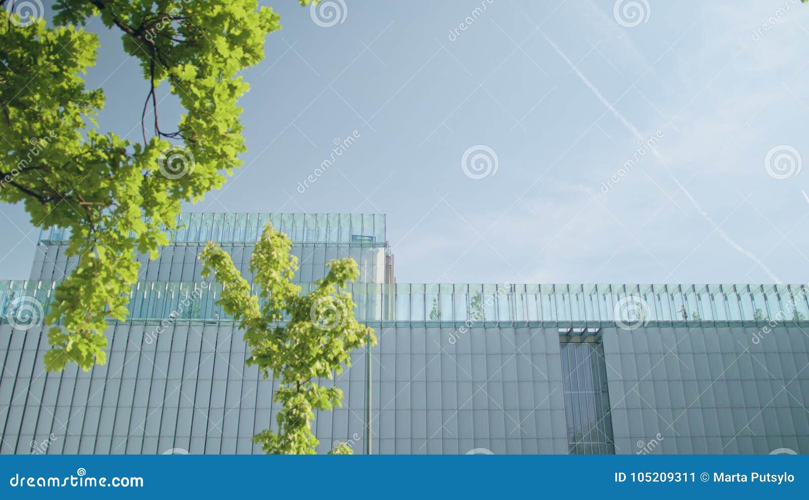 Top of a Modern Building stock image. Image of office - 105209311