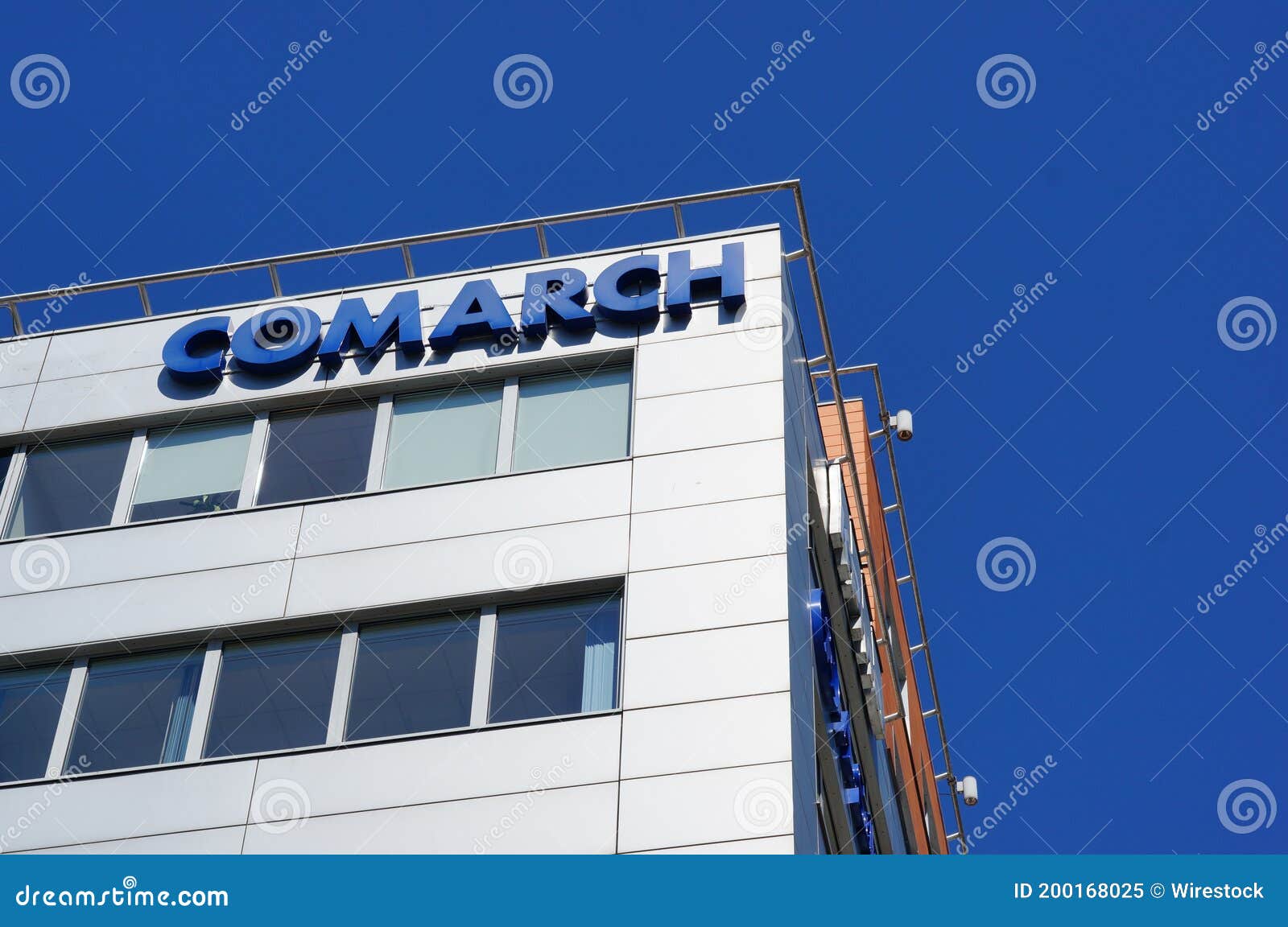 Top of the a Office Building Editorial Image - Image of angle, comarch ...