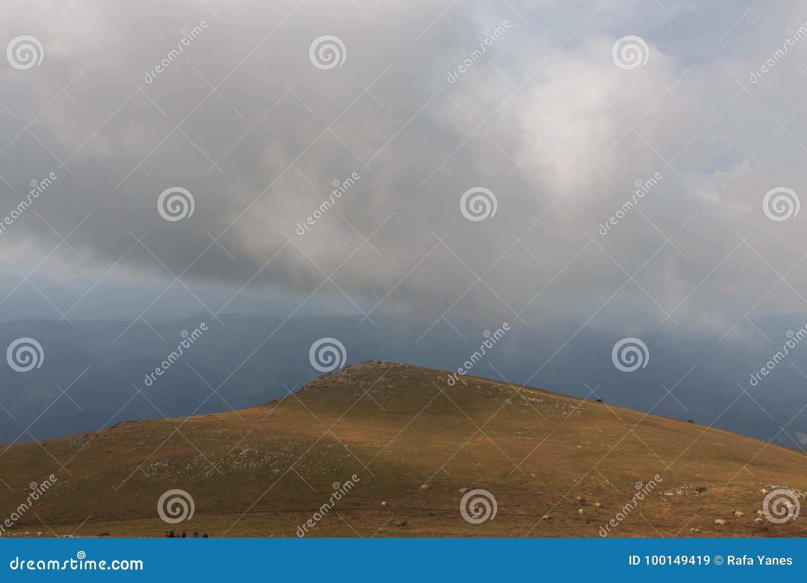 The Top of the Mountain in the Shape of almost Perfect Point Stock ...