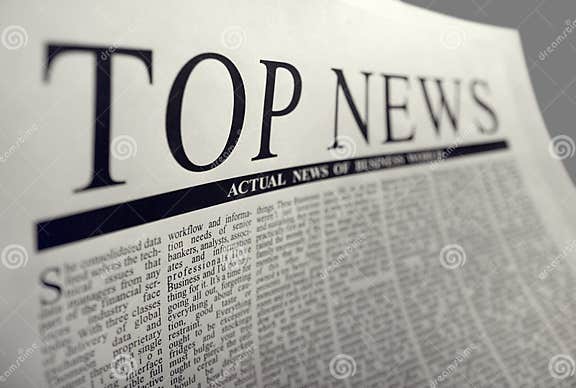 Top news stock image. Image of typescript, newspaper, paper - 7652107