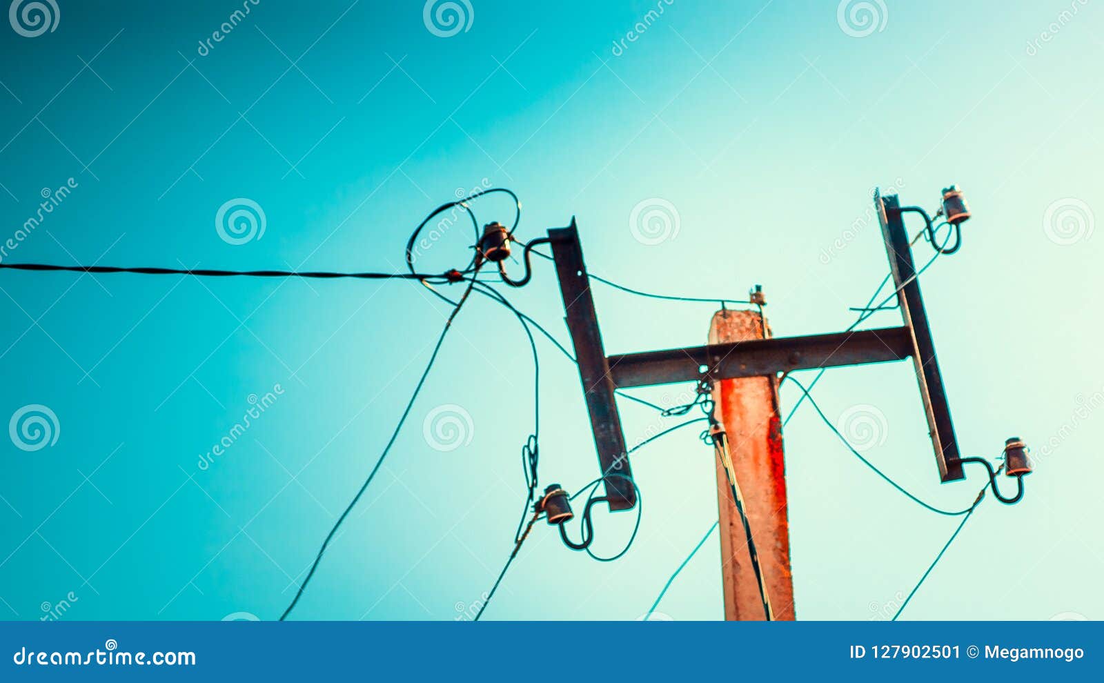 Electrical Pillar On Tiled Roof Royalty-Free Stock Photo ...