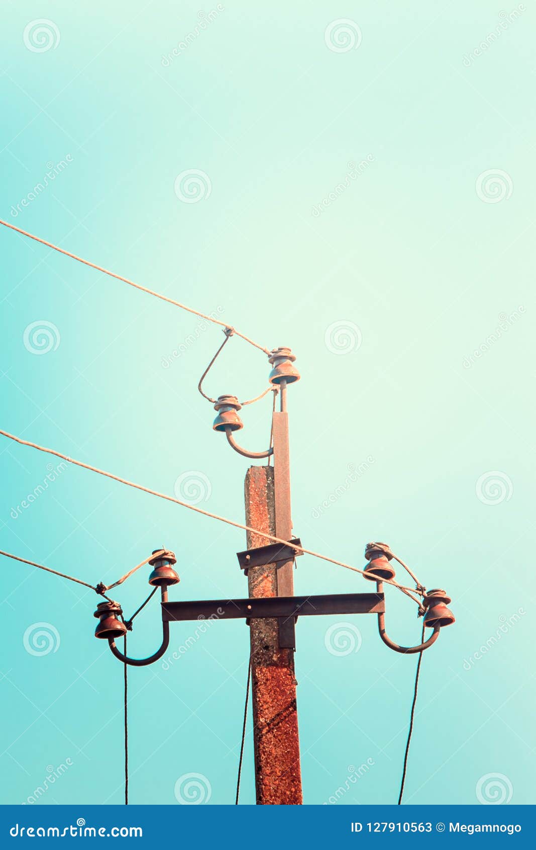 Electrical Pillar On Tiled Roof Royalty-Free Stock Photo ...