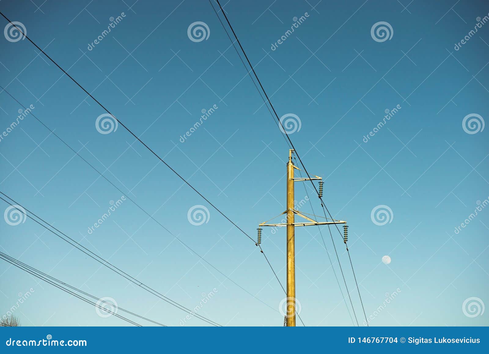 Electrical Pillar On Tiled Roof Royalty-Free Stock Photo ...