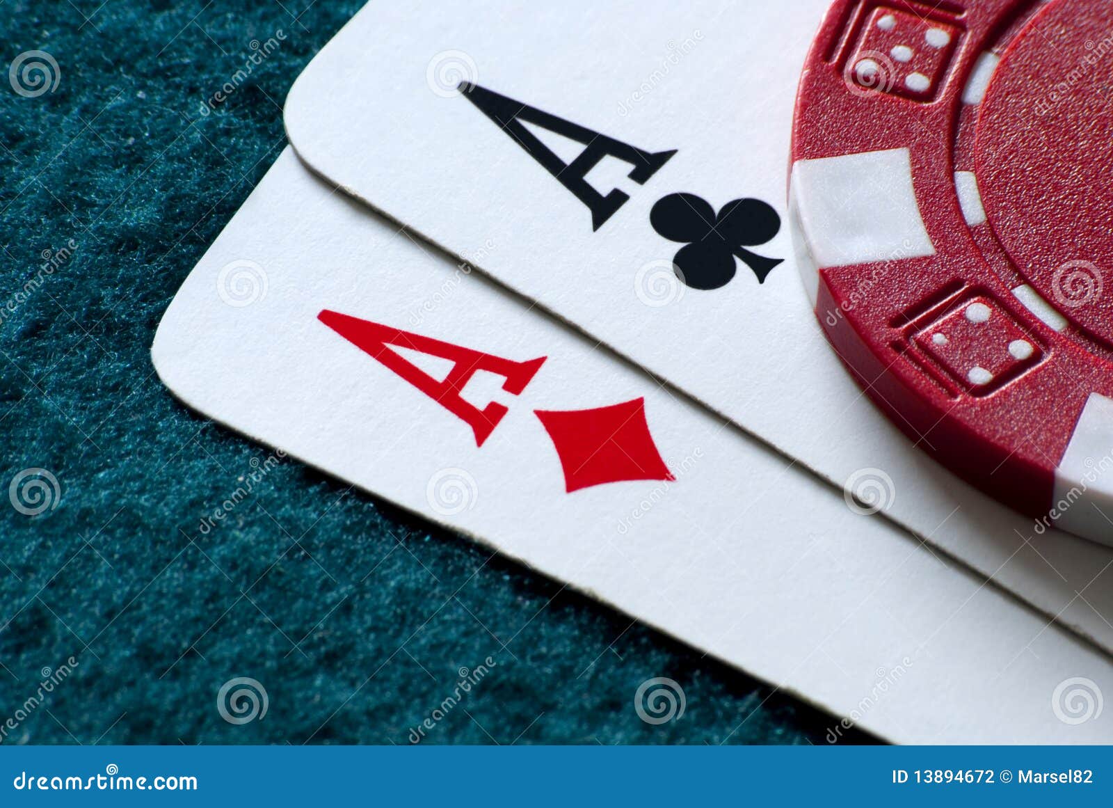 Top pairs of aces stock photo. Image of fiches, vegas - 13894672