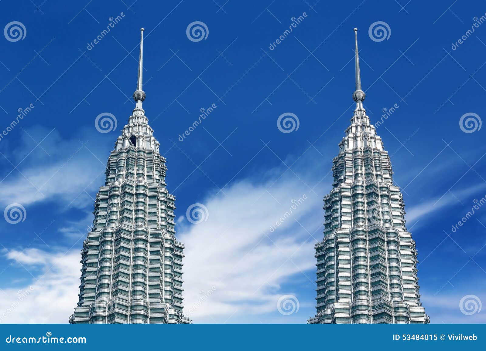 Top of petronas towers stock image. Image of building - 53484015