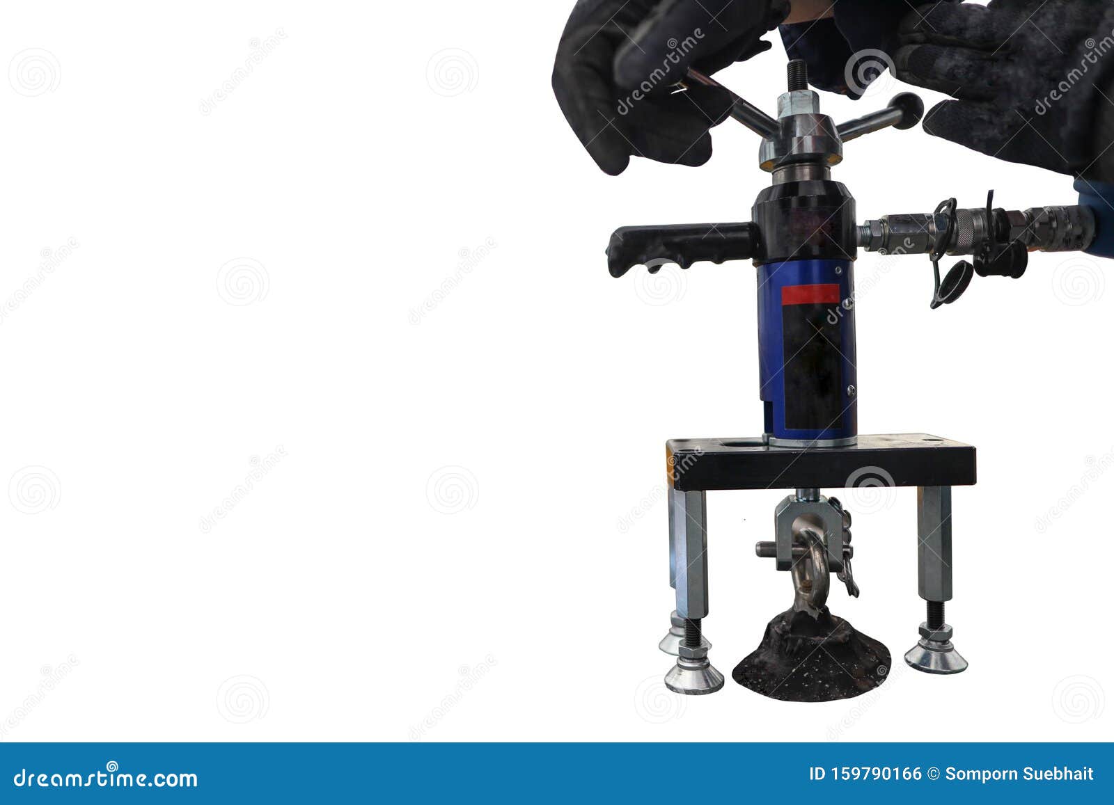 Engineer Inspecting Pull Machinery Testing Chemical Set Fall Arrest ...