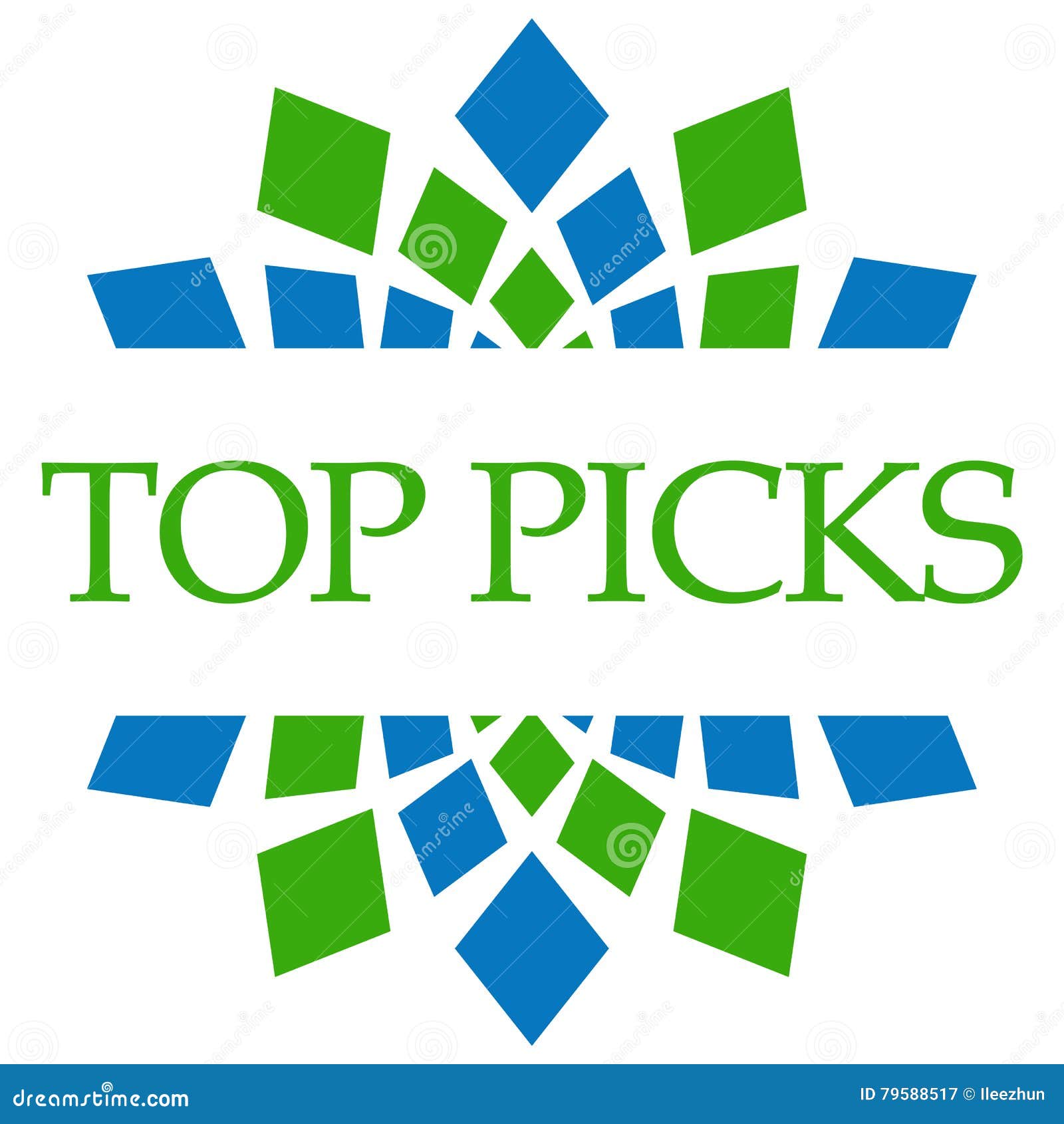 Top Picks Green Blue Circular Stock Illustration - Illustration of ...