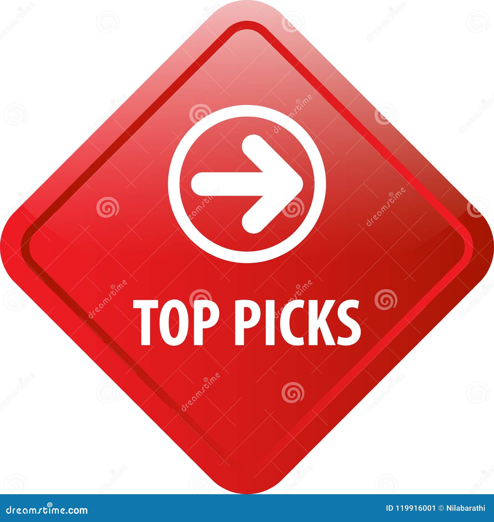 Top picks web button stock illustration. Illustration of icons - 119916001