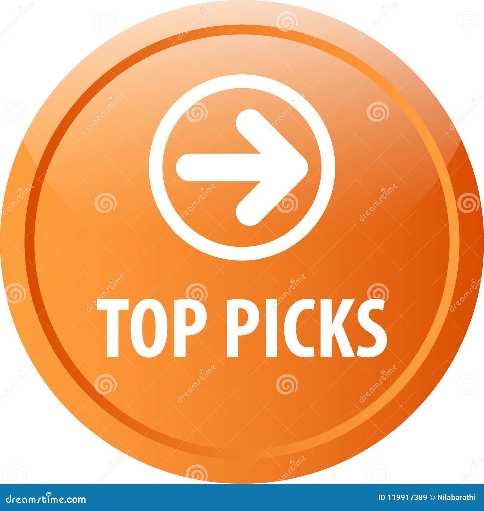 Top picks web button stock illustration. Illustration of choose - 119917389