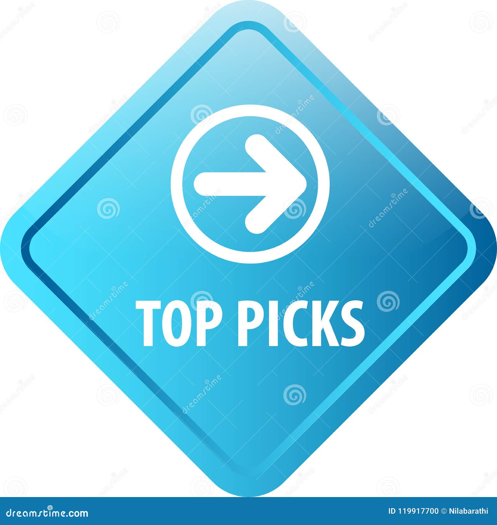 Top picks web button stock illustration. Illustration of choose - 119917700