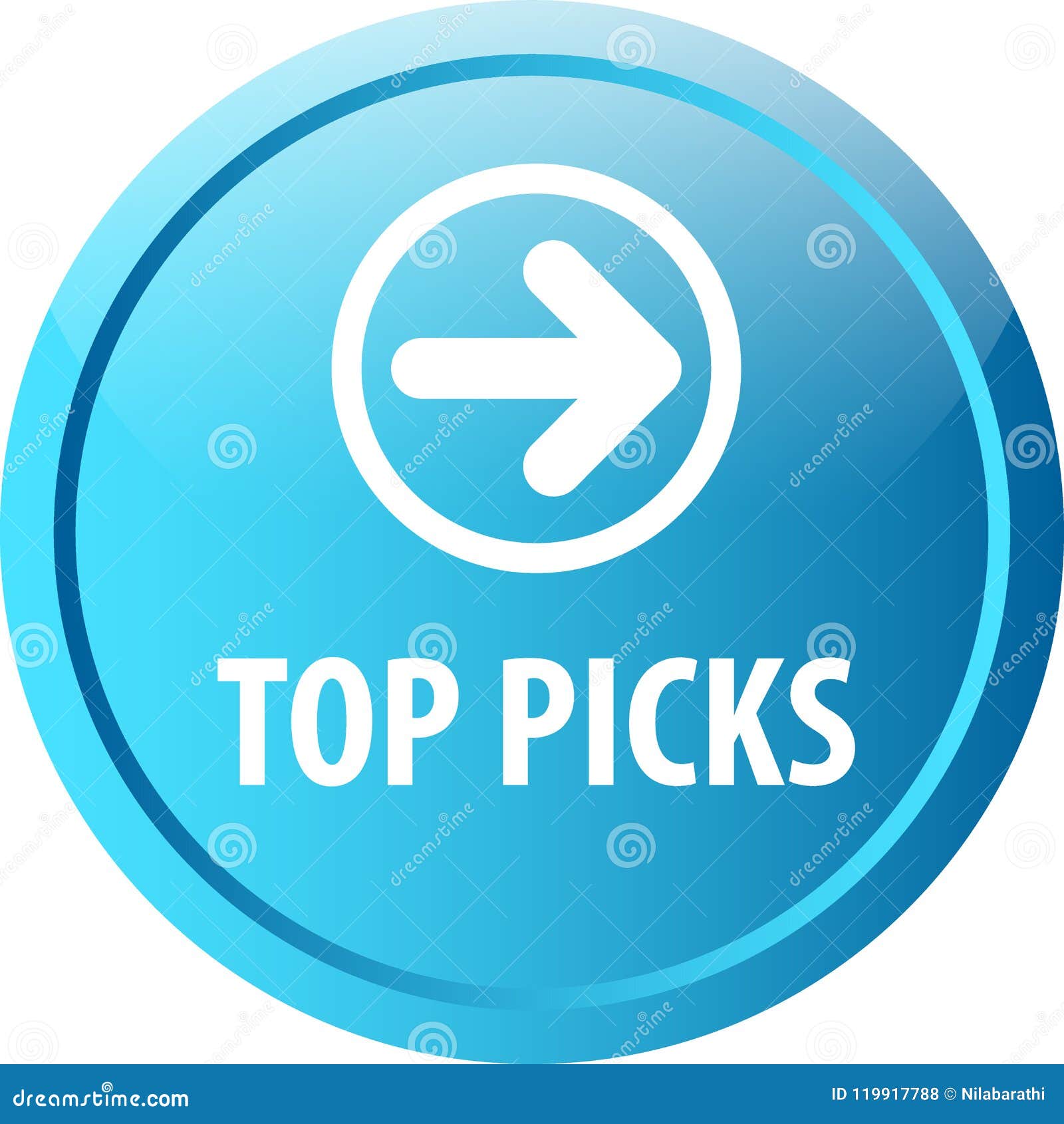 Top picks web button stock illustration. Illustration of application ...