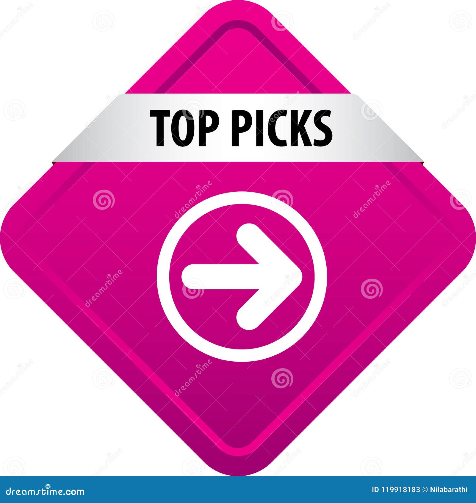 Top picks web button stock illustration. Illustration of application ...