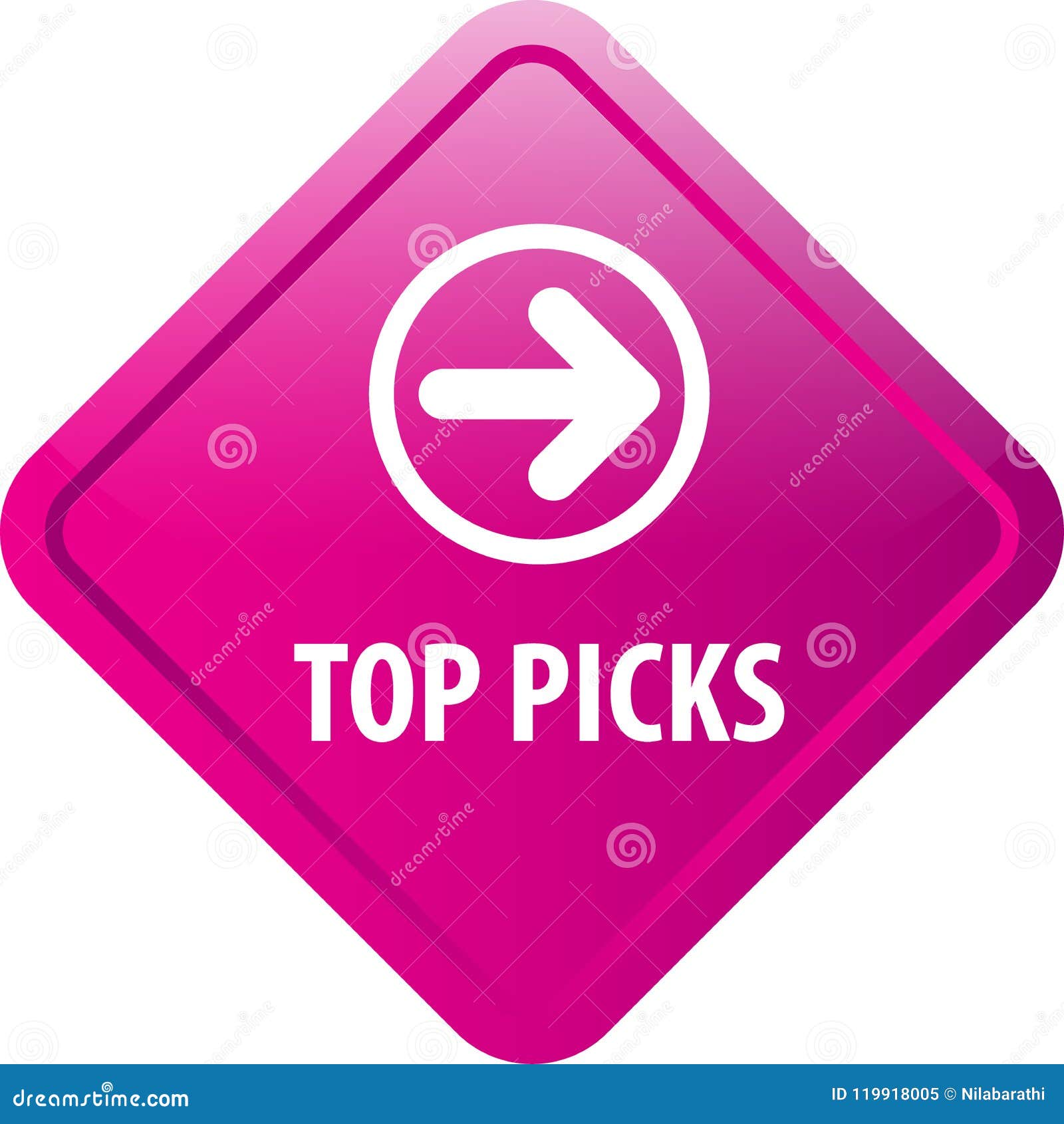 Top picks web button stock illustration. Illustration of buttons ...