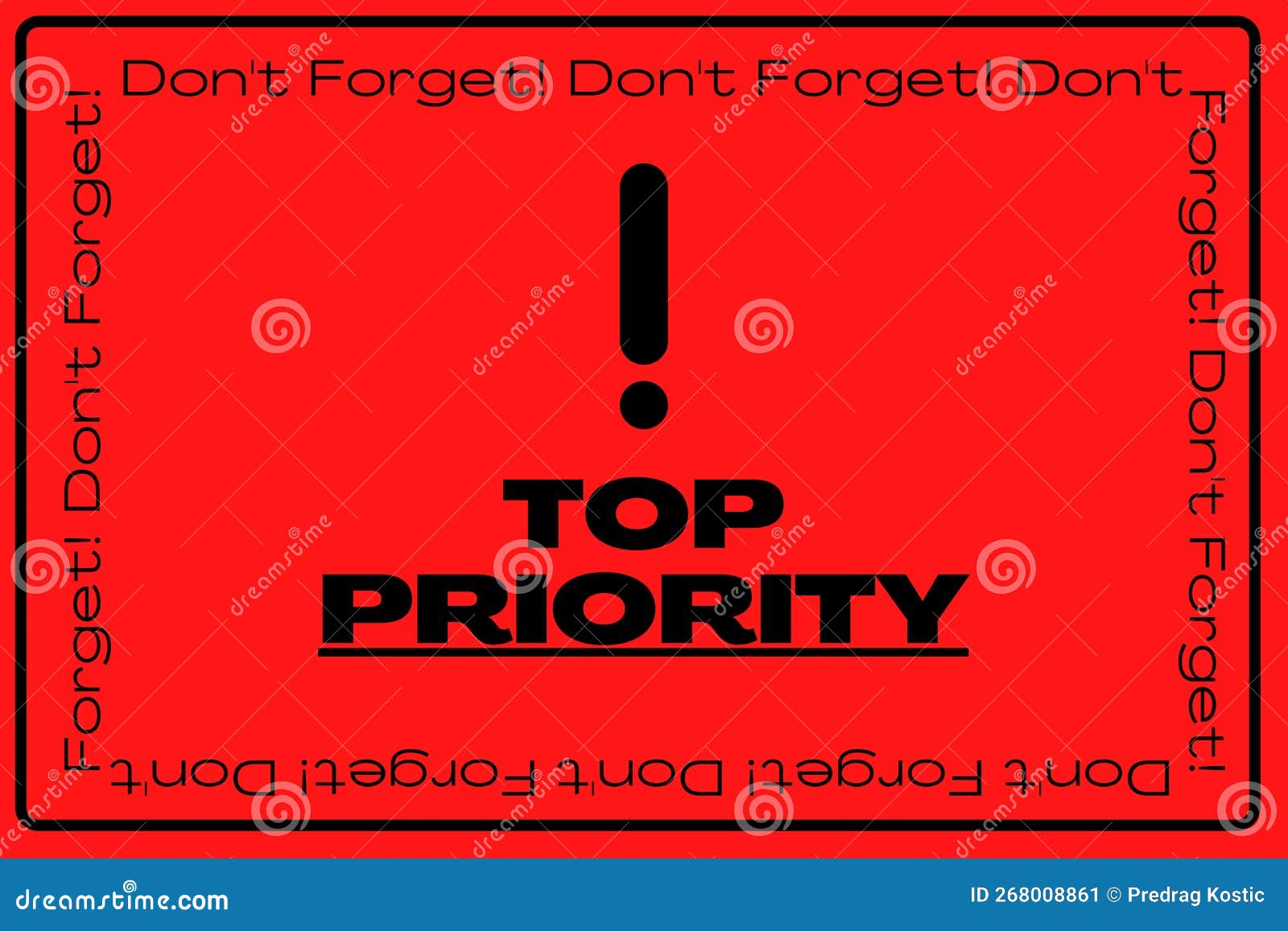 Top priority stock illustration. Illustration of brand - 268008861