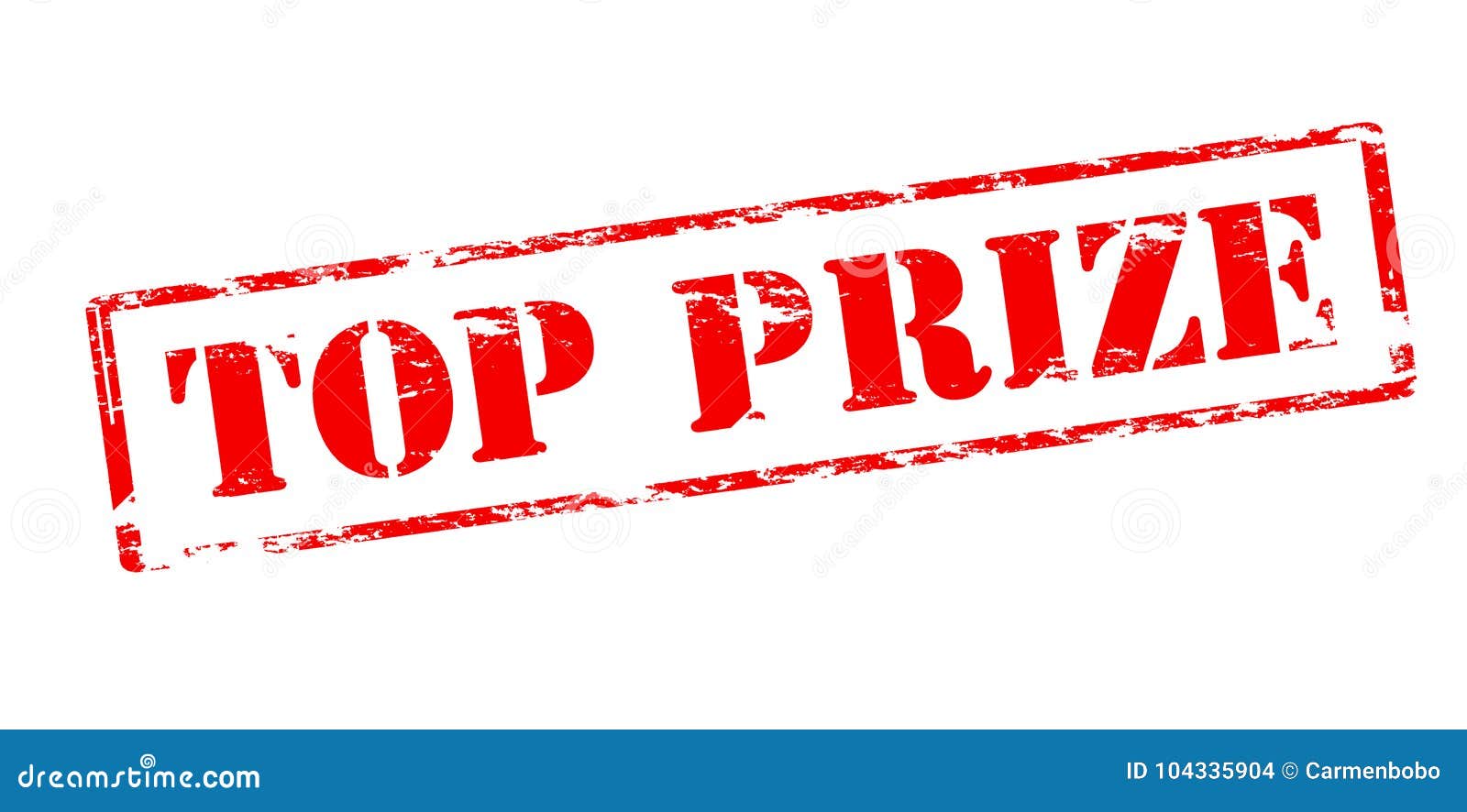 Top prize stock vector. Illustration of stake, grungy - 104335904