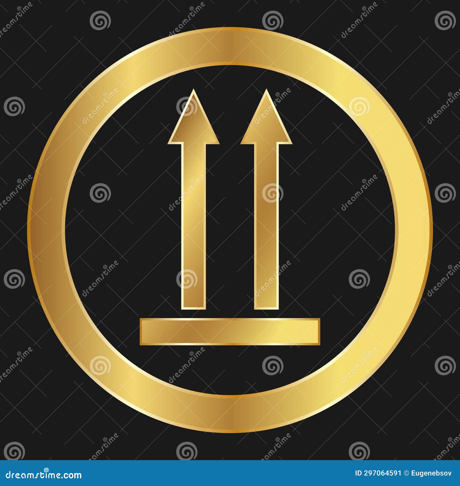 Top of the Product Gold Icon on Product Packaging and Box Stock Vector ...