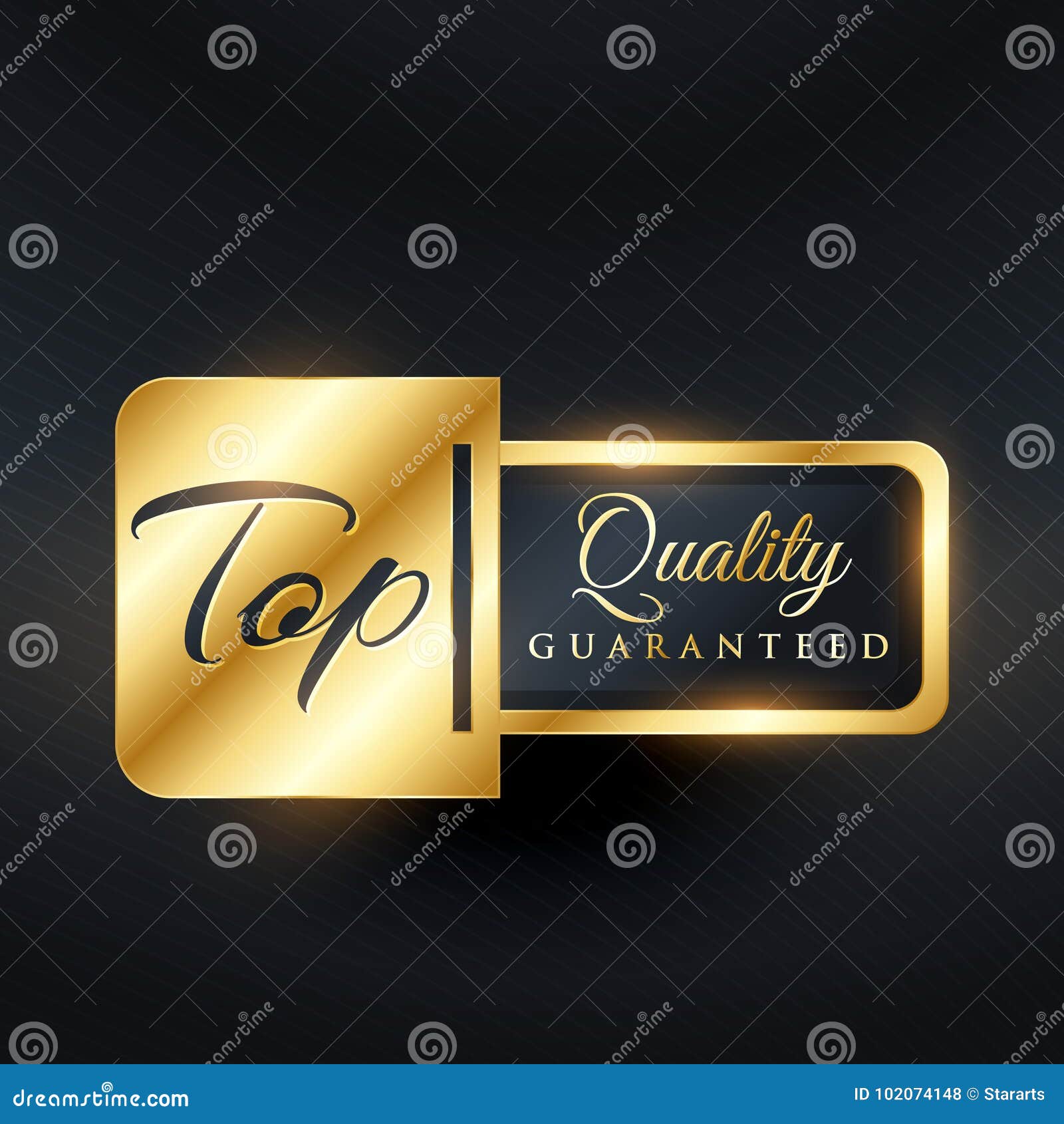 Top Quality Guarantee Vector Label Design Stock Vector - Illustration ...