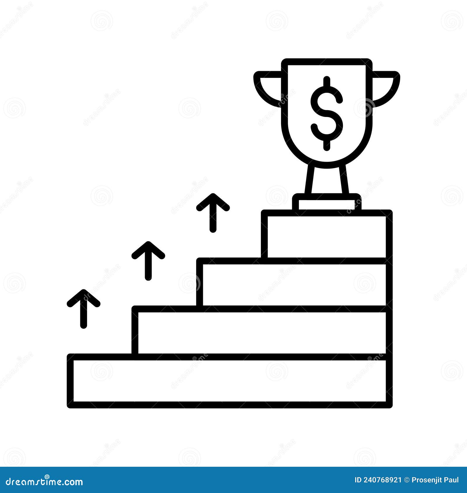 Top Rank Business Award Icon Stock Vector - Illustration of achievement ...