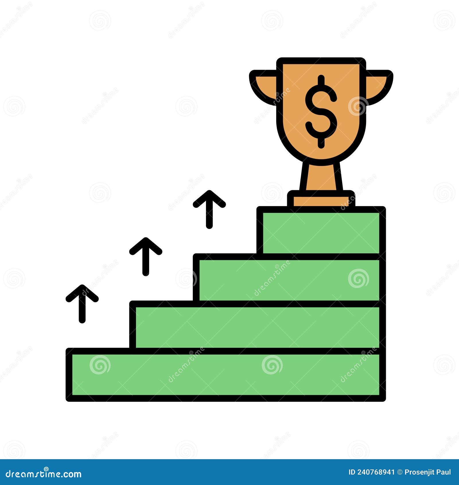 Top Rank Business Award Icon Stock Vector - Illustration of business ...